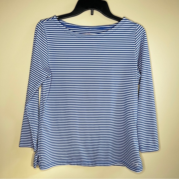 Vineyard Vines | Tops | Vineyard Vines Sankaty Striped Boat Neck Simple ...